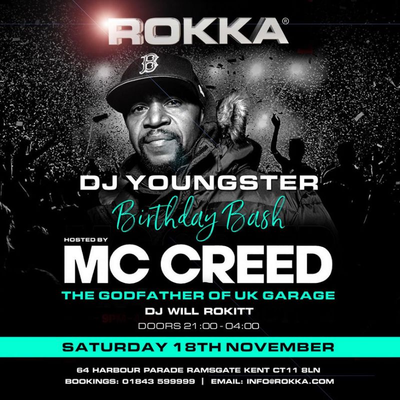 MC CREED, The Godfather of UK Garage!!! - What's On Thanet